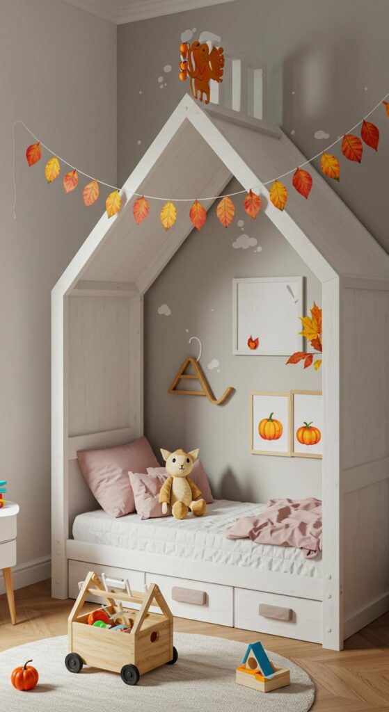 12 Leaf Garland Ideas for Adorable Fall Kids Rooms