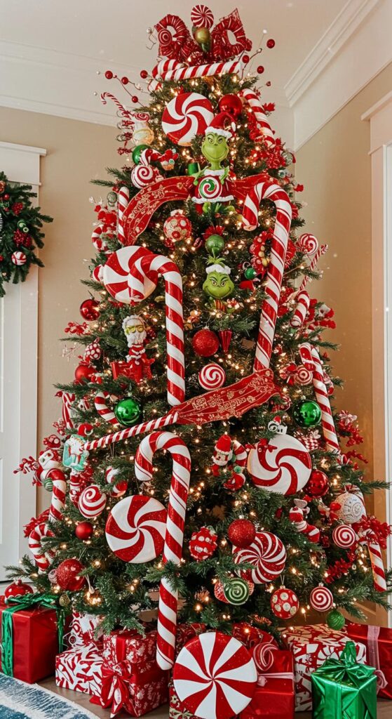 20 Cute and Colorful Grinch Christmas Tree Inspirations