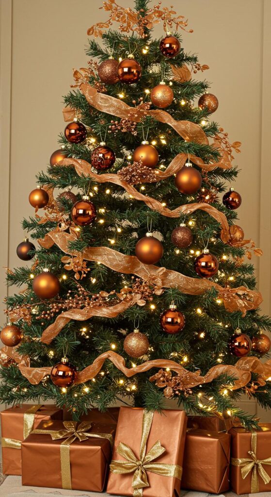 25 Brown Christmas Tree Decorations That Look Stunning
